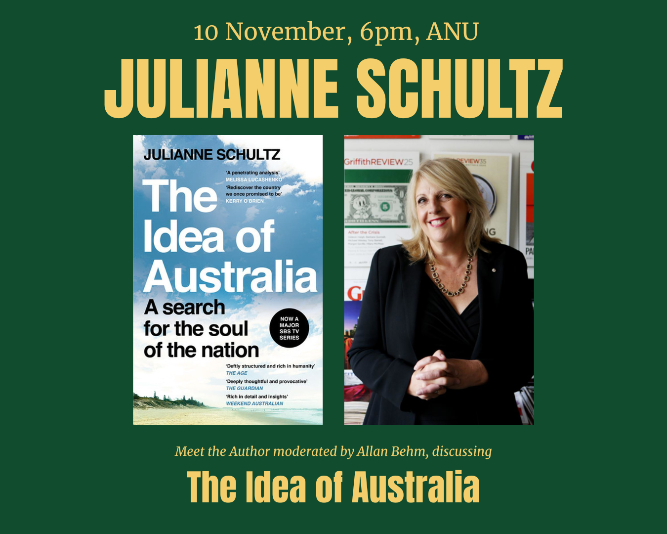 Meet the author - Julianne Schultz – Harry Hartog Bookseller
