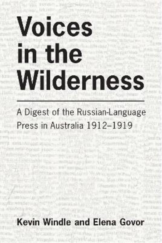 Voices in the Wilderness by Kevin Windle | 9781923068674 | Harry Hartog ...