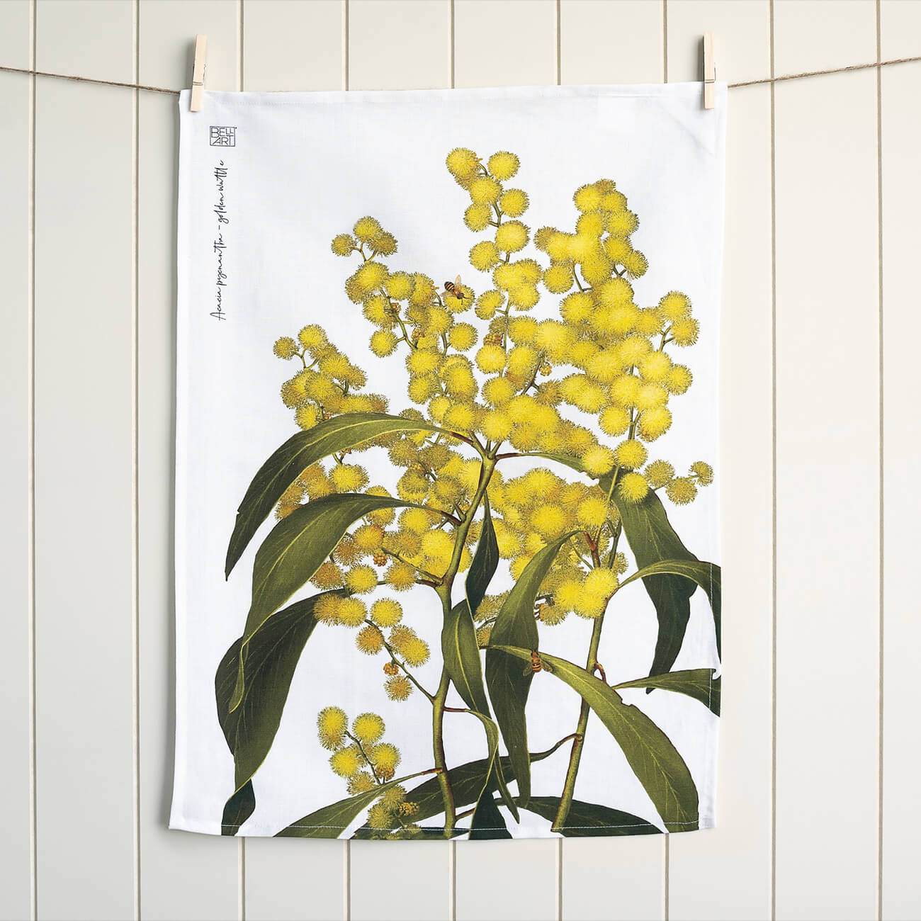 Wattle Tea Towel from Bell Art | Unique gifts and lifestyle-enhancing ...