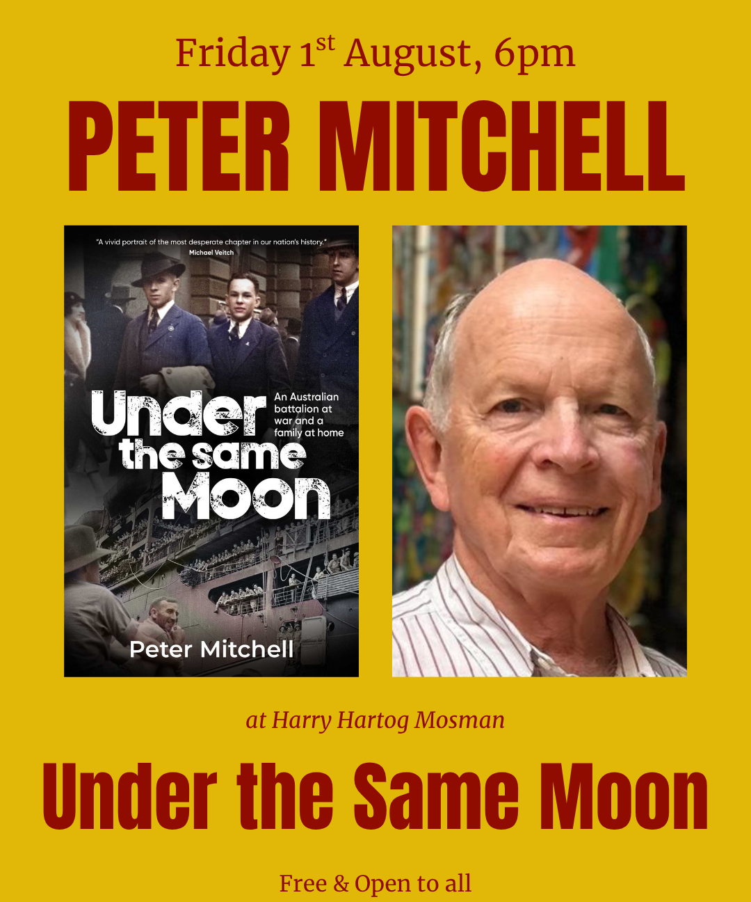 Upcoming Events – Harry Hartog Bookseller