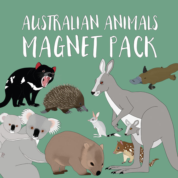 Australian Animals Magnet Pack from Red Parka | Unique gifts and ...