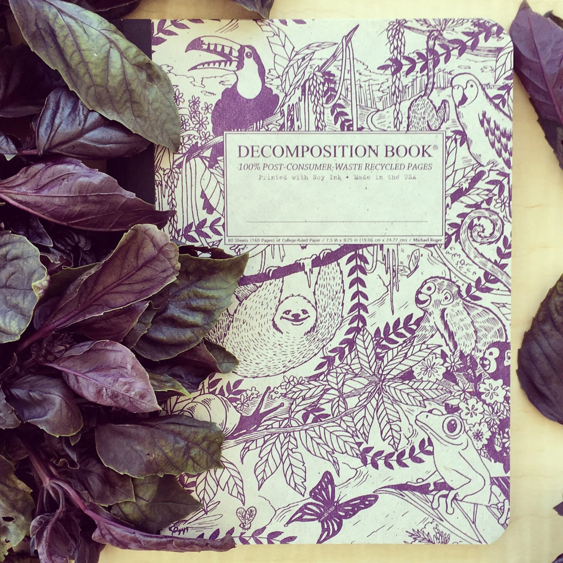 Rainforest Large Ruled Notebook from Decomposition | Unique gifts and lifestyle-enhancing ...