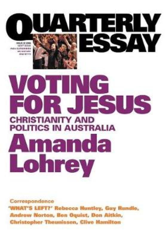 Voting for Jesus by Amanda Lohrey | 9781863952309 | Harry Hartog